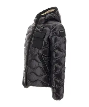 BLAUER. Long-sleeve Hooded Padded Jacket