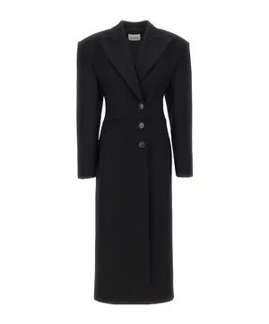 Andamane Long-sleeved Coat - Black