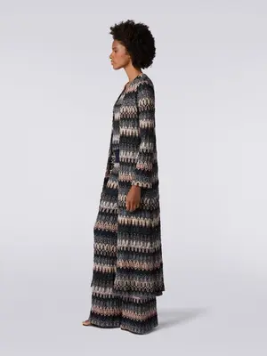Missoni Zigzag Crochet-knit Long Cardigan