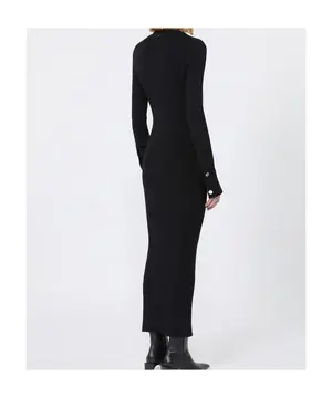 Sportmax Garibo Ribbed Wool Maxi Dress