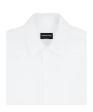 Giorgio Armani Regular Fit Cotton Seersucker Shirt