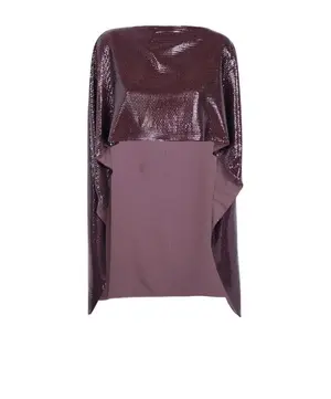 Alberta Ferretti Paillettes Su Jersey' Cape - Brown