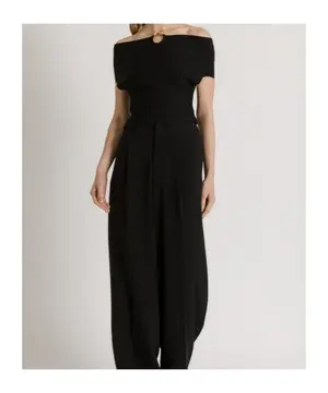 Alberta Ferretti Stretch Knit Top With Jewel Brooch