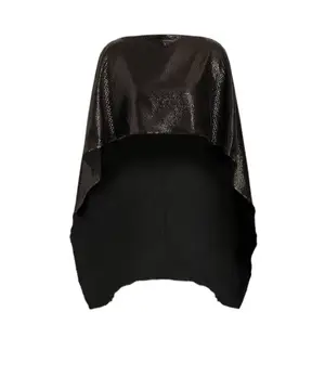 Alberta Ferretti All-over Sequin Cape - Black