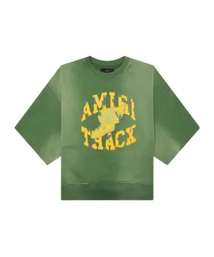 Amiri Logo Patch Short-sleeved Sweatshirt