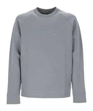 Hugo Boss Crew Neck Long-sleeved Sweatshirt - Gray