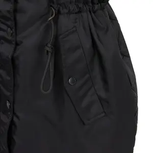 Max Mara Quilted Hooded Gilet - Black