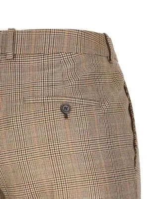 Saint Laurent Low-rise Flared Trousers With Center Creases