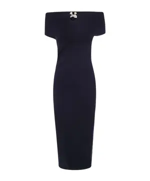 Alberta Ferretti Midi Dress - Black