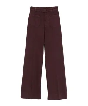 Victoria Beckham Alina Straight-leg Jeans - Bordeaux