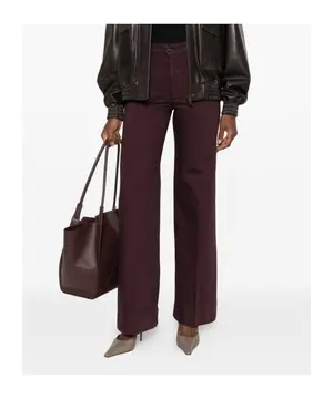 Victoria Beckham Alina Straight-leg Jeans - Bordeaux