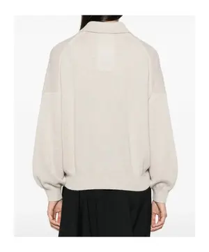 LISA YANG Long-sleeved Polo Collar Sweater