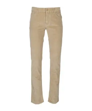 JACOB COHЁN Belt Loop Corduroy Trousers - No