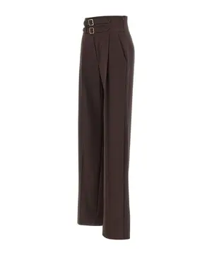 Marella Maranta High-waist Trousers - Brown