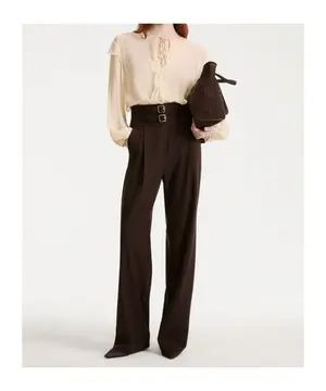 Marella Maranta High-waist Trousers - Brown