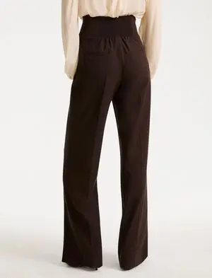 Marella Maranta High-waist Trousers - Brown