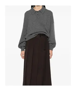 LISA YANG Long-sleeved Polo Collar Sweater