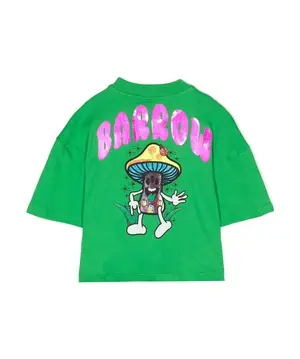 BARROW Logo-print Cotton Crop Top