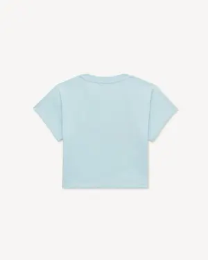 Kenzo Embroidered Cropped T-shirt - Blue