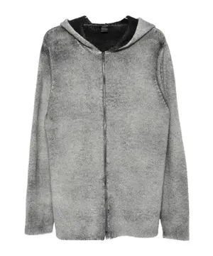 Avant Toi Long-sleeved Zip-up Hooded Cardigan
