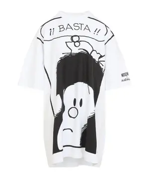 Moschino Mafalda T-shirt Dress - White Fantasy