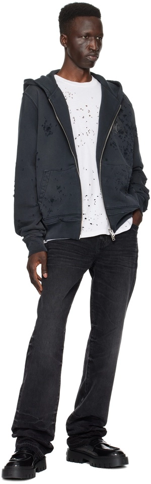 Amiri Logo Patch Straight Leg Jeans