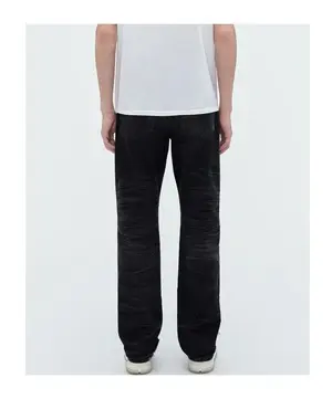 Amiri Logo Patch Straight Leg Jeans