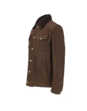 BARBA NAPOLI Long-sleeve Collared Jacket