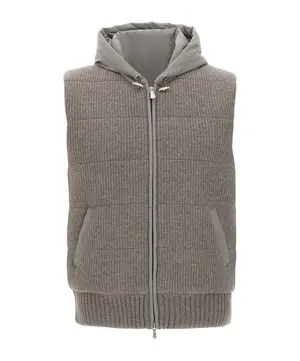 GRAN SASSO Zippered Vest - Grey