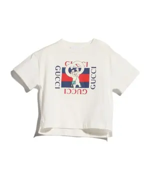 Gucci Baby Cotton T-shirt With Print - White