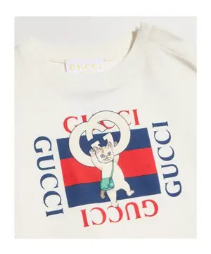 Gucci Cotton T-shirt With Cat Print
