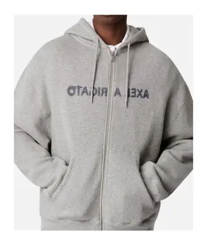 Axel Arigato Rhys Logo-embroidered Zip-up Hoodie - Grey