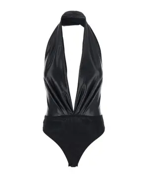 Andamane V-neck Bodysuit - Black