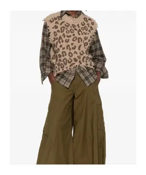 R13 Leopard-pattern Top