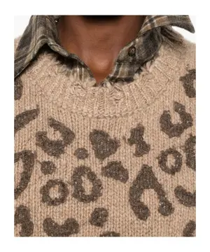R13 Leopard-pattern Top