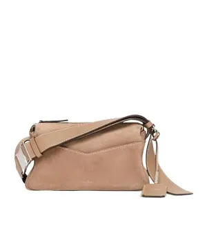 Max Mara Zippered Shoulder Bag - Mud