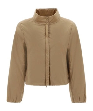 Herno Logo-plaque Water-repellent Jacket - Brown