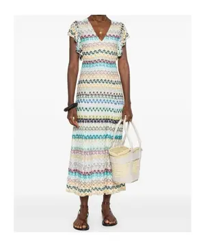 Missoni V-neck Midi Dress