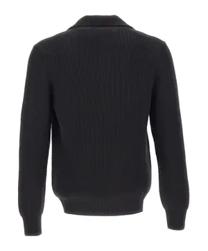 GRAN SASSO Long-sleeve Polo-collar Sweater