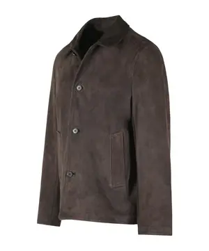 SALVATORE SANTORO Long-sleeve Jacket With Classic Collar And Button Closure