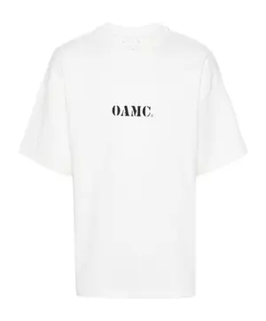 OAMC Logo-print Organic T-shirt - White