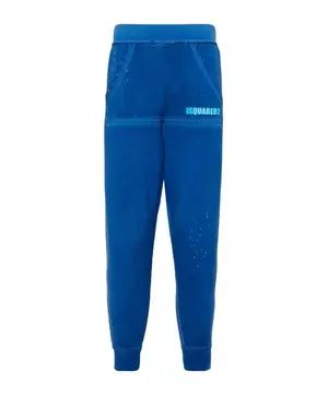 Dsquared2 Elastic Waist Sweatpants - Blue