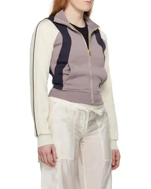 Palm Angels Pa Monogram Embroidered Colour-blocked Track Jacket