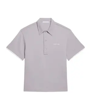 Helmut Lang Short-sleeved Polo Shirt - Cloud