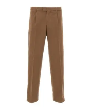 BRIGLIA 1949 Casual Trousers With Belt Loops - Brown