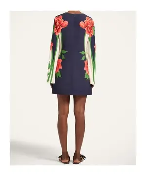 La DoubleJ Floral Bell-sleeve Dress