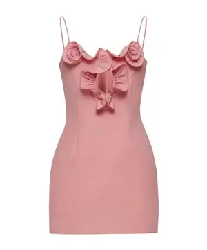 Magda Butrym Cotton Flower-detail Mini Dress - Pink
