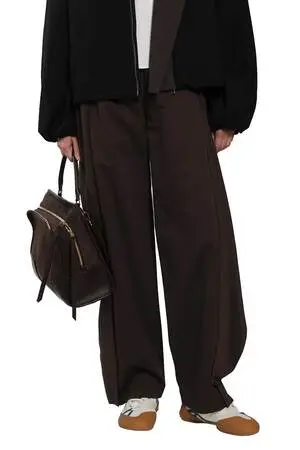Loewe Cotton Silk Trousers - Brown