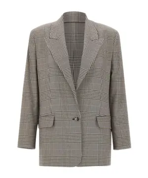 Marella Long-sleeve Blazer - Gray