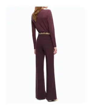 Pinko Pressed-crease Wide-leg Trousers